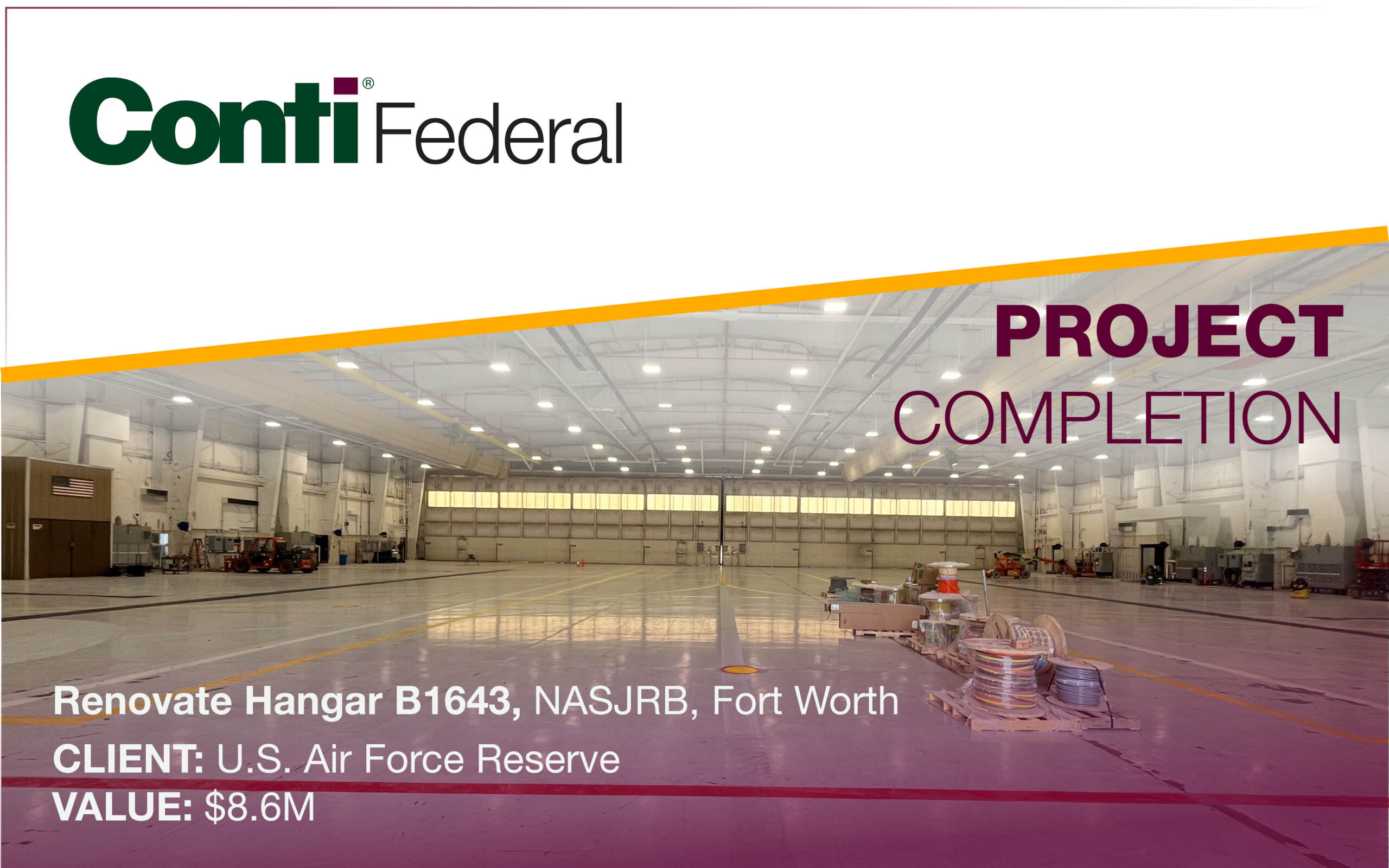 Conti Federal Completes the Renovation at NASJRB Fort Worth